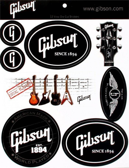 Gibson Stickers Gitary \ Akcesoria \ Osprzęt i pielęgnacja | Największy ...